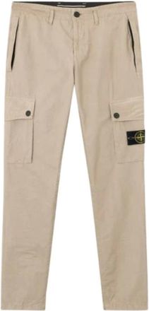 Stone Island Homme, Pantalons, Beige, Taille: W30 Cotton Cargo Pantalons