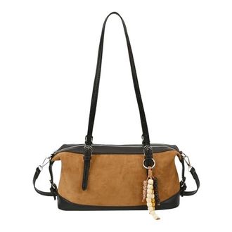 Generic Sac &agrave; bandouli&egrave;re en cuir synth&eacute;tique de grande capacit&eacute; avec fermeture &eacute;clair pour femme, sac &agrave; main &agrave; bandouli&egrave;re, sac &agrave; bandouli&egrave;re pour voyage, sh