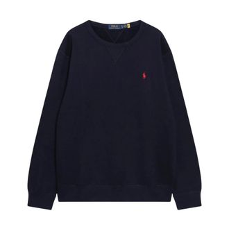 Polo Ralph Lauren Homme, Sweatshirts et sweats &agrave; capuche, Bleu, Taille: S SweaT-shirt classique &agrave; col rond