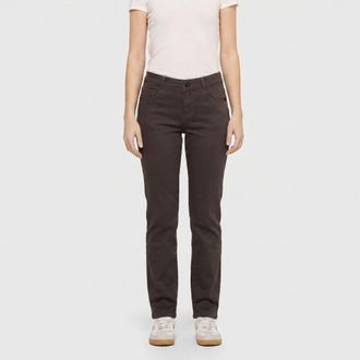 MAC Broeken Bequeme Jeans MAC Gracia, Damen, Gr. 36, L&auml;nge 30, braun (deep braun ppt), Denim/Jeans, Obermaterial: 95% Baumwolle, 3% Polyester, 2% Elasthan, unifar