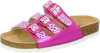 Lico Bioline Trendy, Chaussons Bas bébé Fille, Rose (Pink/Weiss Pink/Weiss), 32 EU