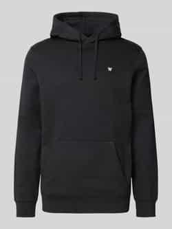 Wood Wood Hoodie mit K&auml;nguru-Tasche Modell Ash