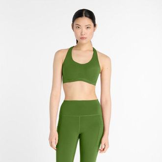 New Balance Femme NB RC Bra en Vert, Poly Knit, Taille XL