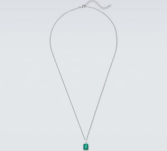 Mateo Bijoux Halskette aus Sterlingsilber mit Malachit