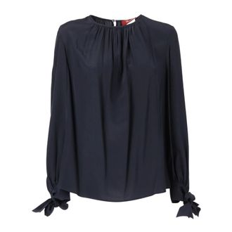 Max Mara Femme, Blouses et Chemises, Bleu, Taille: 40 FR Camicia Edotto