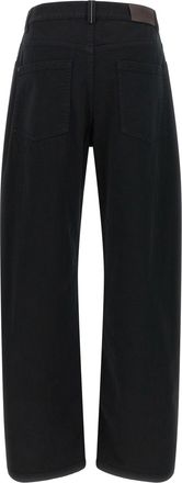 Brunello Cucinelli High-Waist Wide-Leg Jeans - Black