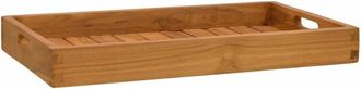 vidaXL Plateau de service 60x35 cm Bois de teck massif