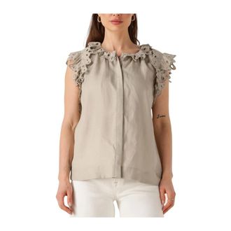 Copenhagen Muse Damen, Blusen & Hemden, Beige, MGr&ouml;&szlig;e