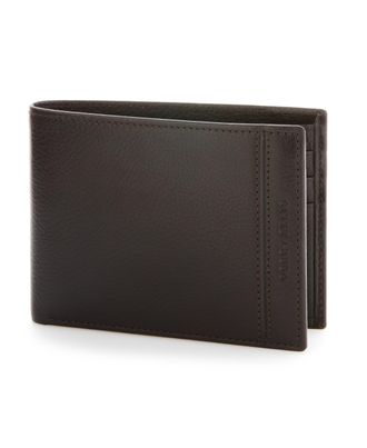 Perry Ellis Herren Portfolio Passcase mit Herausnehmbarem Ausweish&uuml;lle RFID Geldb&ouml;rse, Braun, Einheitsgr&ouml;&szlig;e