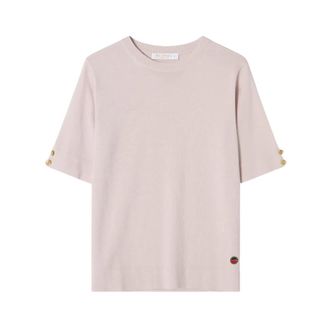 Busnel Lucca Strick-T-Shirt aus Merinowolle - - Tops - Damen - Rosa - M