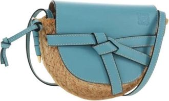 Loewe Sac bandouli&egrave;re en bois pr&eacute;-poss&eacute;d&eacute; - Femme - Pre-owned - Bleu - Taille: ONE Size