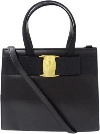 Ferragamo Sac &agrave; main Pre-owned- Sac bandouli&egrave;re - Femme - Pre-owned - Noir - Taille: ONE Size
