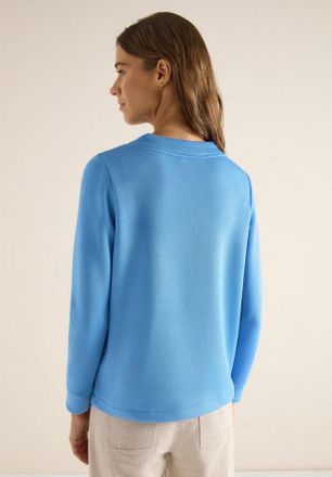 Cecil Langarmshirt im Melange Look