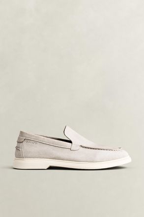 GANT Herren Boery Loafer aus Veloursleder (40) LIGHT TAUPE