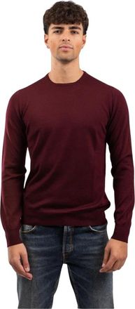 Gran Sasso Girocollo Crewneck - Homme - Pulls - Rouge - Taille: 4XL
