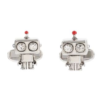 Paul Smith Homme, Accessoires, Gris, Taille: ONE Size Robot Cufflinks