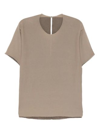 Label Under Construction t-shirt en coton - Marron