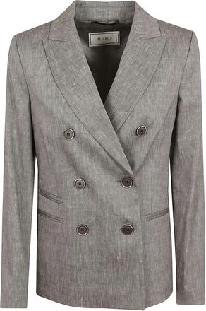PESERICO Femme, Vestes, Brun, Taille: 34 FR Blazer