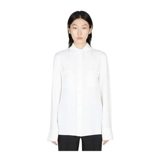 Stella McCartney Femme, Blouses et Chemises, Blanc, Taille: 34 FR Chemise Classique D&eacute;contract&eacute;e