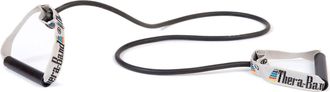 Theraband TheraBand Widerstandstrainer Bodytrainer Tubing mit festen Griffen Schwarz | Extra schwer, OneSize