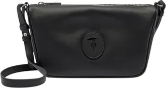 Trussardi Femme, Sacs, Noir, Taille: ONE Size Society Shoulder Bag