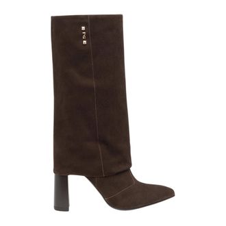Nero Giardini Botte Haute en Daim - Femme - Chaussures - Brun - Taille: 39 EU