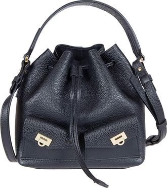 Ferragamo Femme, Sacs, Noir, Taille: ONE Size Mini Sac Seau Hug