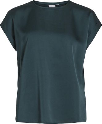 Vila VIELLETTE S/S Satin TOP - NOOS
