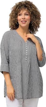 Ulla Popken Tunika Chemisiers, Schwarz, 44-46 Femme