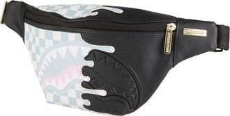 Sprayground CREAM CHECK UNFINISHED SHARK SAVVY CROSSBODY