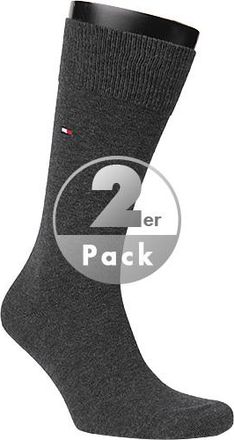 Tommy Hilfiger Herren Socken grau Baumwolle unifarben