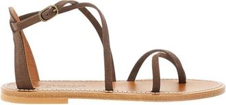 K.Jacques K.jacques, Femme, Chaussures, Brun, Taille: 38 EU Sandales Basses en Cuir et Daim