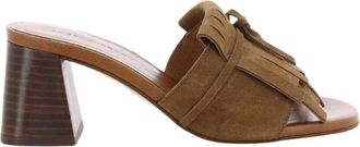 &Aacute;ngel Alarc&oacute;n Angel Alarcon, Femme, Chaussures, Brun, Taille: 42 EU Sandale Mule &agrave; Talons