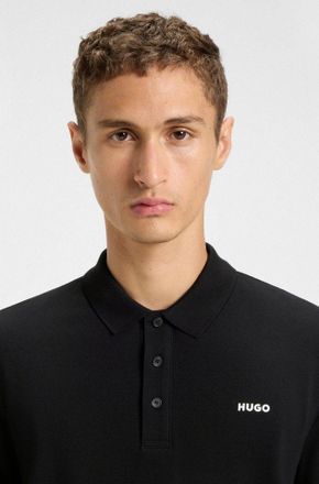 HUGO BOSS Langarm-Poloshirt Donoslong Polokragen, Regular Fit, Knopfleiste