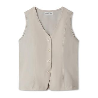 Hart by Helena Hart Elegantes Stone Gilet Transfer - - Jackets - Damen - Beige - S