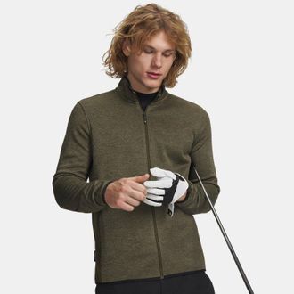 Under Armour Drive SweaterFleece Oberteil mit durchgehendem Zip f&uuml;r Herren Marine OD Gr&uuml;n / Marine OD Gr&uuml;n XXL