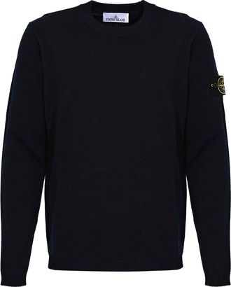 Stone Island Pull Col Rond - Bleu
