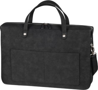 Hama Stylische Laptoptasche Classy 13.3-14.1 Zoll (zwei Fronttaschen, gro&szlig;es Fach, 11 Tablet-Fach, Abnehmbarer G&uuml;rtel, gepolsterte Innen, 39 x 8,5 x 39 cm)