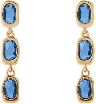 Skagen Damen Gold Ton Edelstahl oder Halbedel mit Post-Verschluss Ohrringe