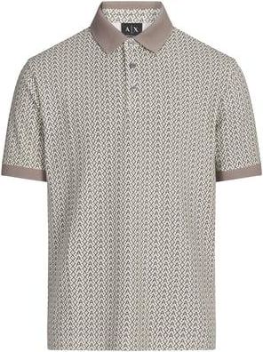 A|X Armani Exchange Polo imprim&eacute; en coton