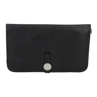 Herm&egrave;s Pre-owned Dogon DUO Portemonnaie - - Pre-owned - Damen - Schwarzk - ONE SIZE