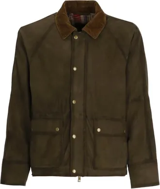 The Jack Leathers Homme, Vestes, Brun, Taille: L Veste Norfolk en daim