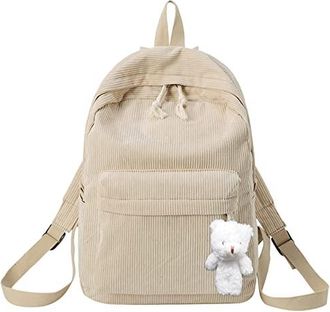 Generic Sacs &agrave; dos pour enfants Randonn&eacute;e D&eacute;contract&eacute; Sac &agrave; dos en velours c&ocirc;tel&eacute; &Eacute;tudiant Mode Sac pour femmes Jeunesse Mode simple Sac &agrave; bandouli&egrave;re Sacs &agrave; 