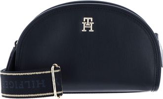 Tommy Hilfiger Damen Umhängetasche Monotype Half Moon Camera Bag Klein, Blau (Space Blue), Einheitsgröße