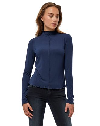 Desires Damen Giselle T-Shirt mit langem Arm, 2991 DRESS BLUE, S