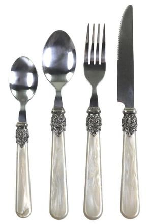 Chic Antique 16-teiliges Besteck Set antik champagne Vintage Shabby Nostalgie Landhaus Brocante Chic Antique