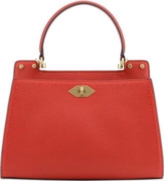 Pourchet Femme, Sacs, Rouge, Taille: ONE Size Trianon MM Handbag