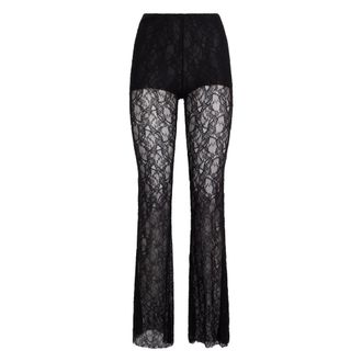 Philosophy di Lorenzo Serafini Femme, Pantalons, Noir, Taille: 40 FR Pantalon en dentelle