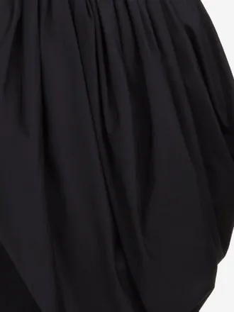 Chlo&eacute; Womens Skirt Cotton Poplin Wrap Black