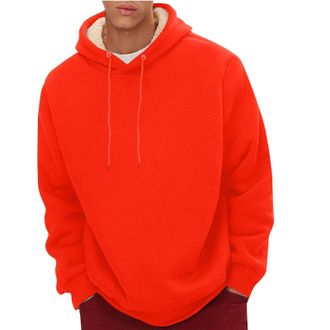 Generic Hoodies f&uuml;r M&auml;Nner,Fleece Hoodie Herren,Pullover Herren Fleece Hoodie Fr&uuml;hling Warm Sweatshirt Kapuzenpullover Herren Sport Fleece Winterpullover mit 